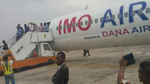 “Imo Air” Launched. First flight landed at Sam Mbakwe Cargo Airport in ...